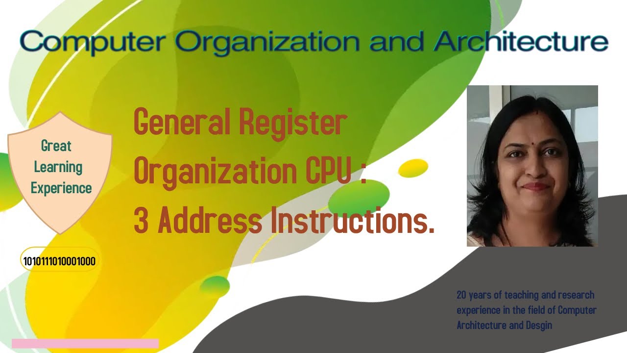 General Register Organization CPU : 3 Address Instructions - YouTube