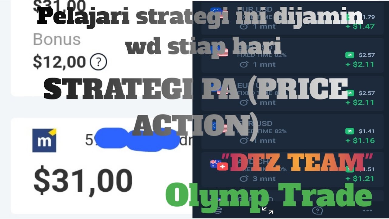 Pelajari Strategi Price Action dijamin wd tiap hari_Dtz team - YouTube