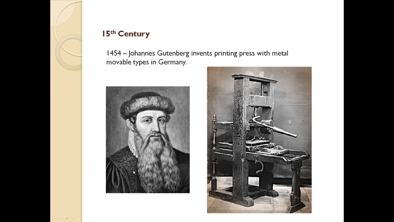 Timeline of Media History| Part 1| Journalism and Mass Communication ...