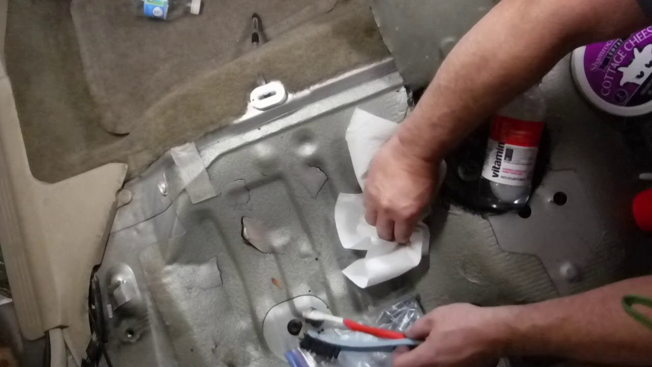 A can opener on his car! Mazda 626 2002 fuel pump 2 - YouTube