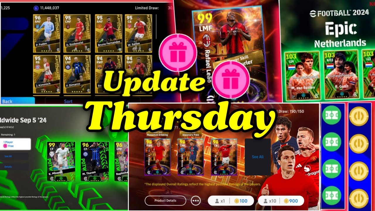 New Showtime Transfer Pack & Potw 🔥 What Is Coming On Thursday And Monday In eFootball 2024 ...