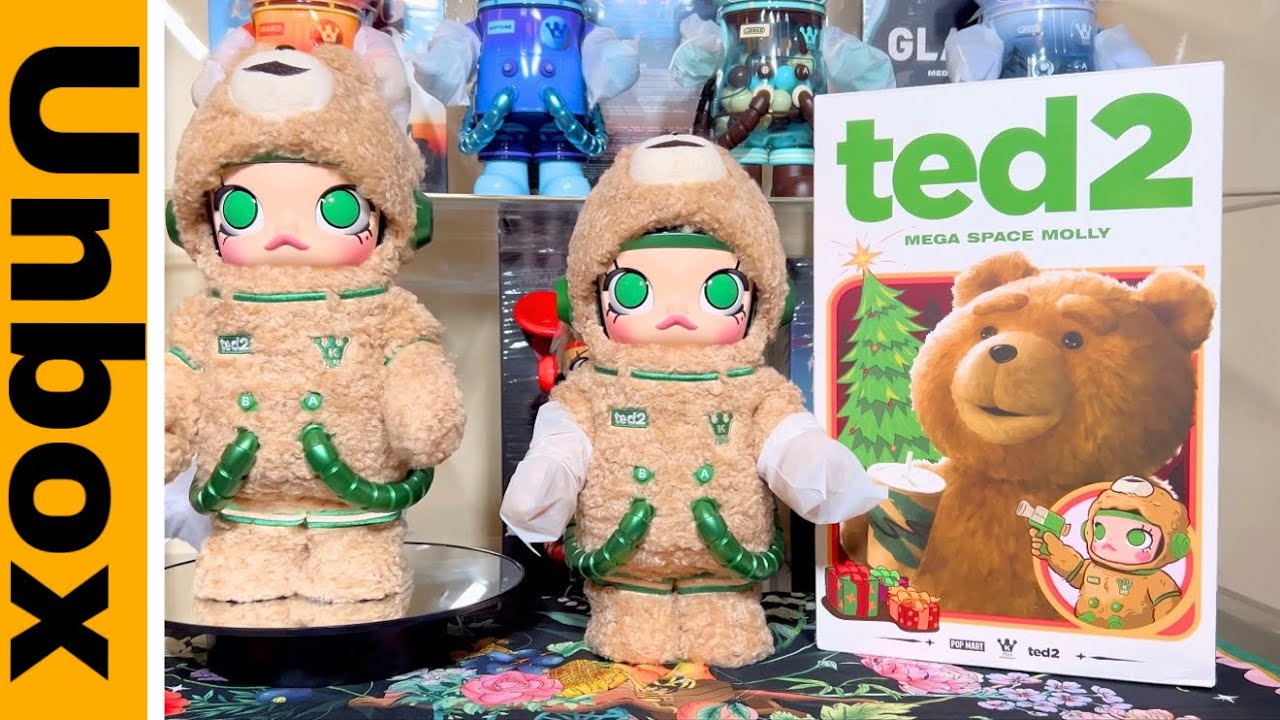 UNBOXING TED2 Mega Space Molly 400% หมีเท็ดดี้ #popmart #teddy #ted2 - YouTube