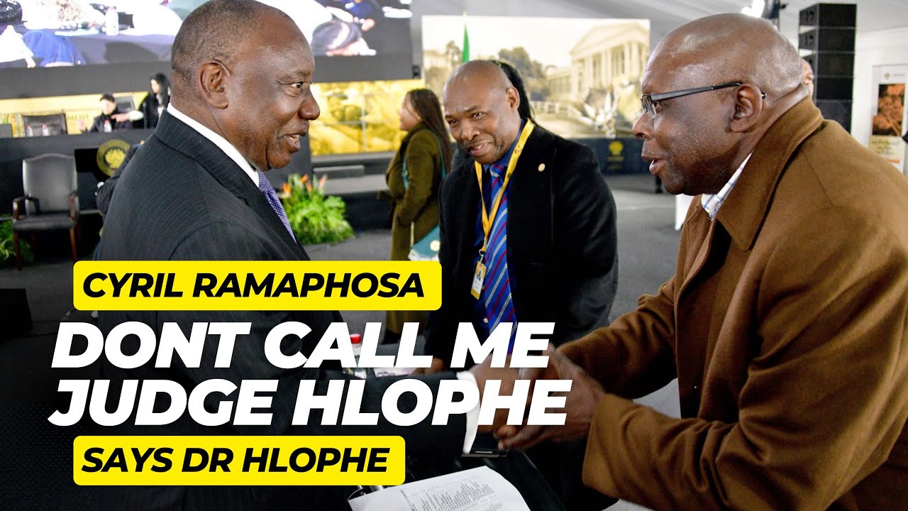Dr. John Hlophe asks President Cyril Ramaphosa not to refer to him as ...