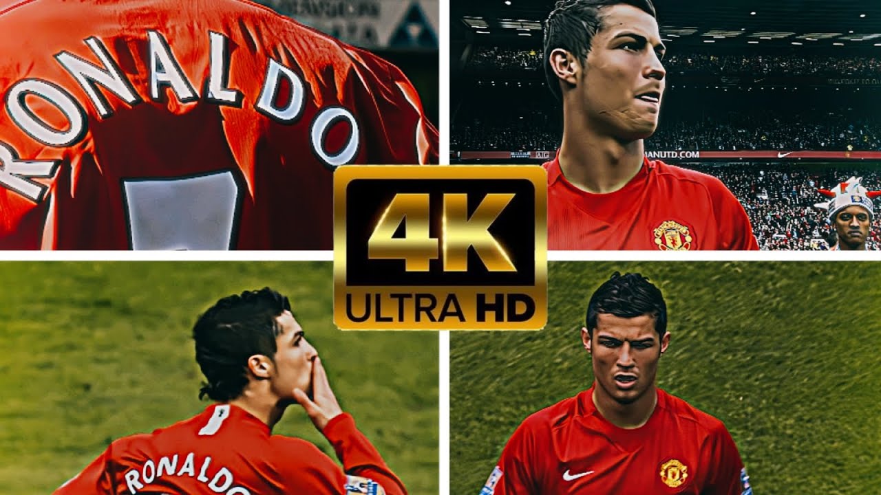 Cristiano Ronaldo 2008 4k upscaled clips | 4k free clips for use | # ...