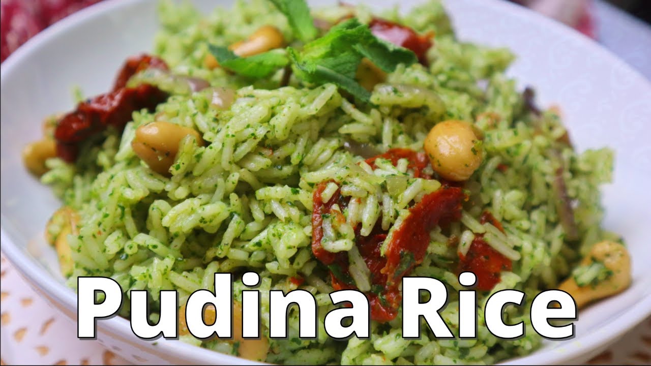 Indian Mint Rice Recipe | Pudina Rice | Mint Fried Rice Recipe - YouTube