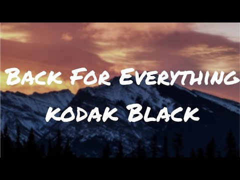 Kodak Black - Back For Everything (Lyrics) - YouTube