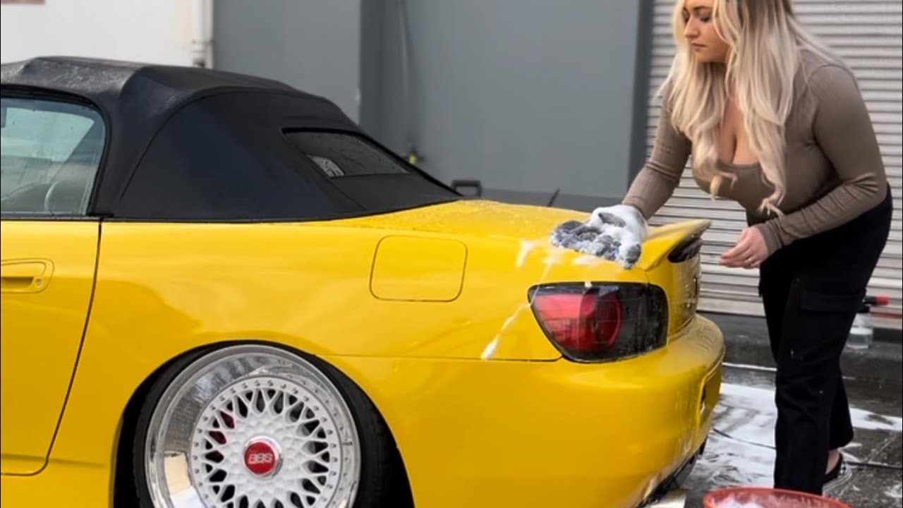 MY HONDA S2000 JOURNEY | FIRST WASH | CIVICKY’S BAGGED YELLOW S2K - YouTube