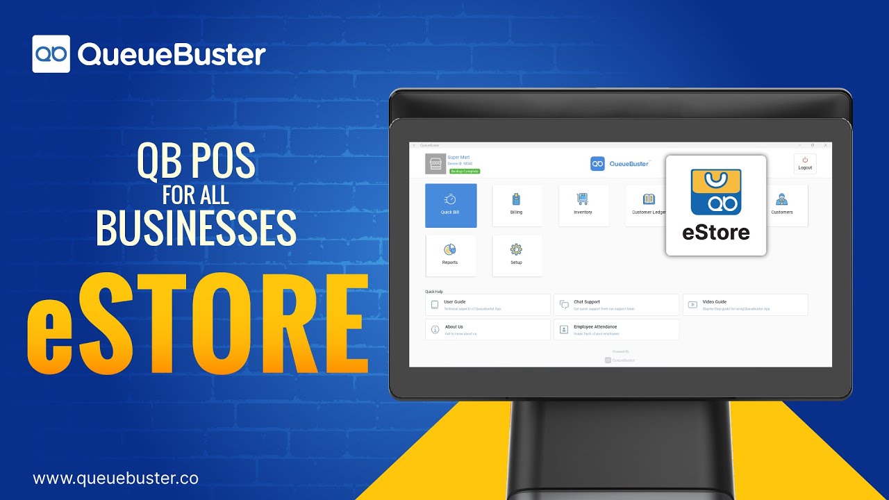 QB I POS I Sell on eStore - YouTube