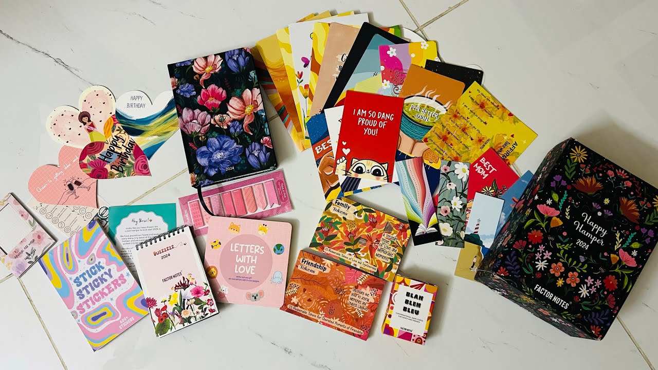 2024 Planner Unboxing! Happy Hamper Factor Notes!! India - YouTube