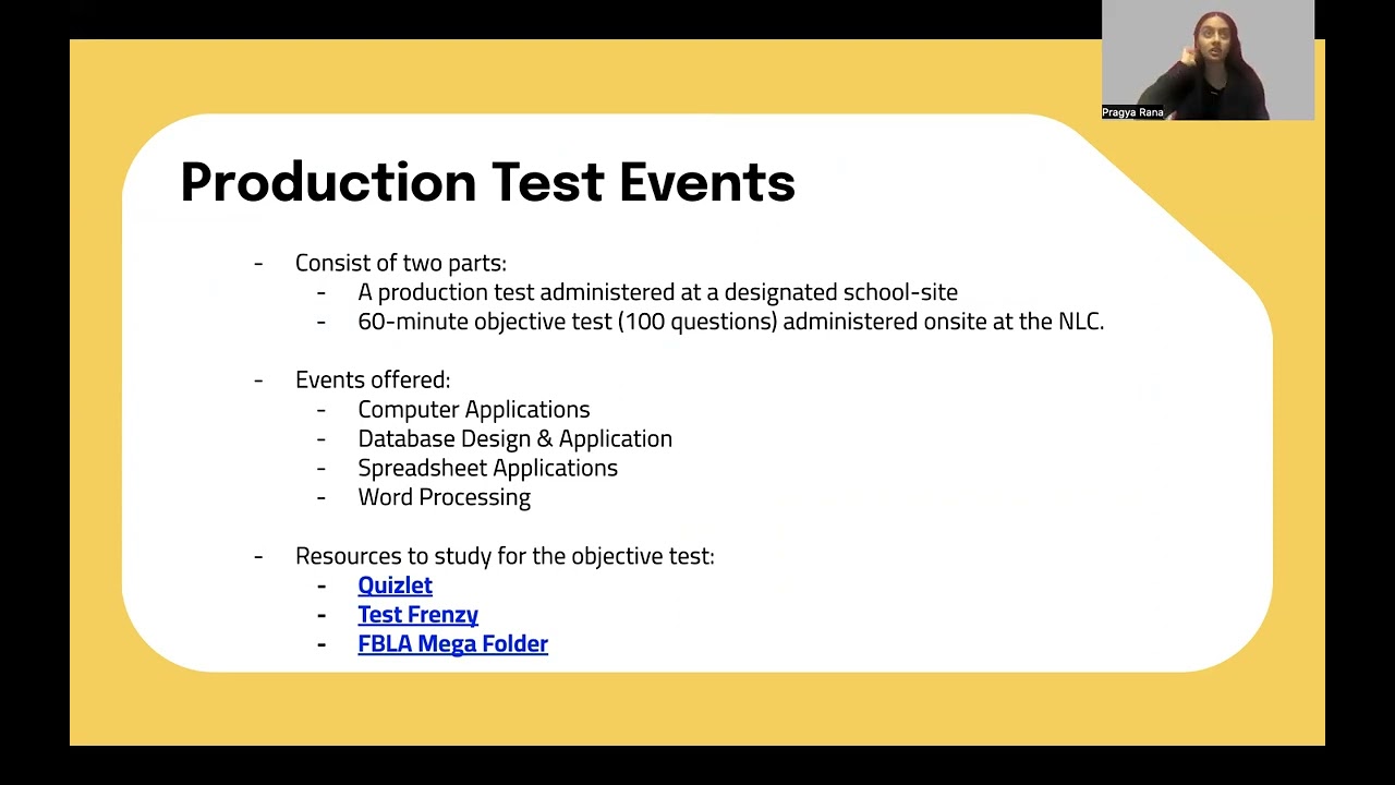 Production Test Events - YouTube