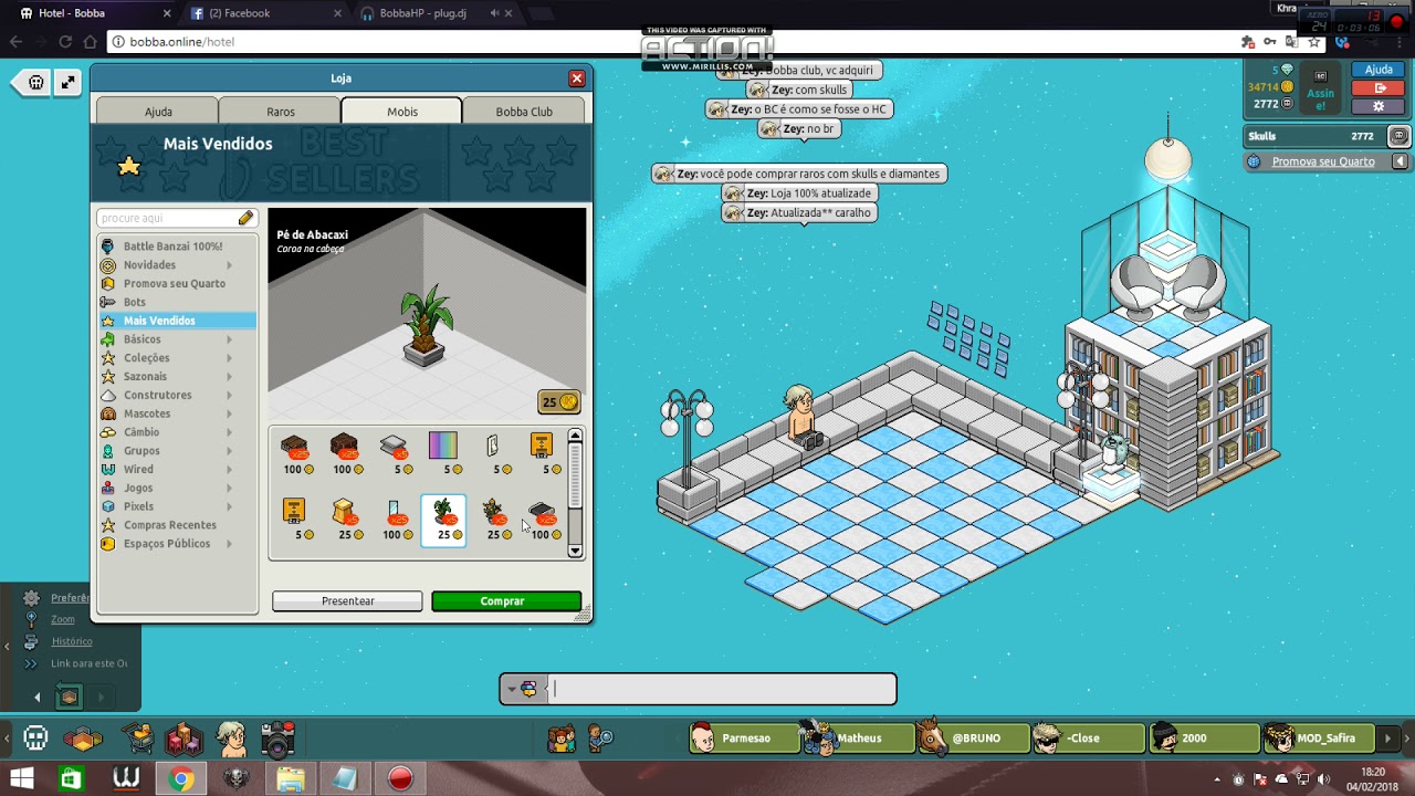 Bobba Hotel: Melhor habbo pirata 2018 com vagas e + de 20 ons - YouTube