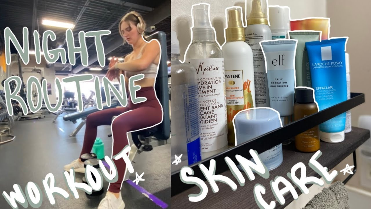 Relaxing Night Routine| Workouts | Self - Care | - YouTube