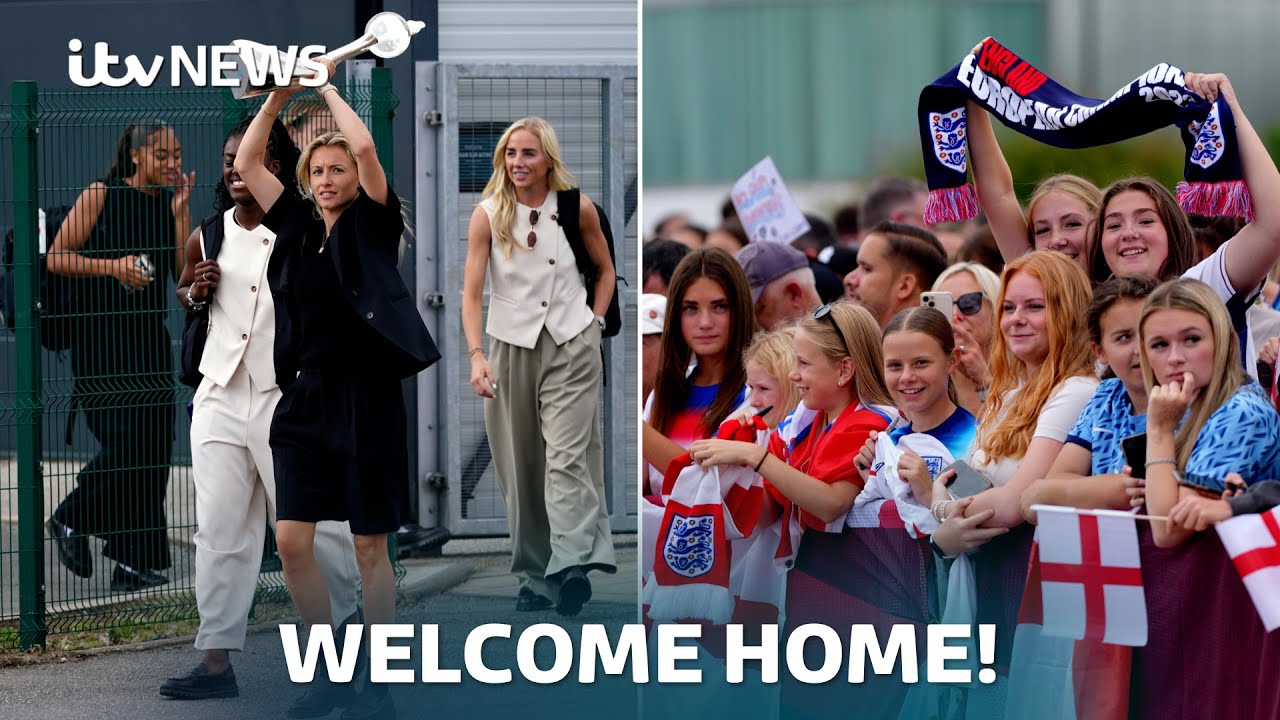 Lionesses return home triumphant | ITV News - YouTube