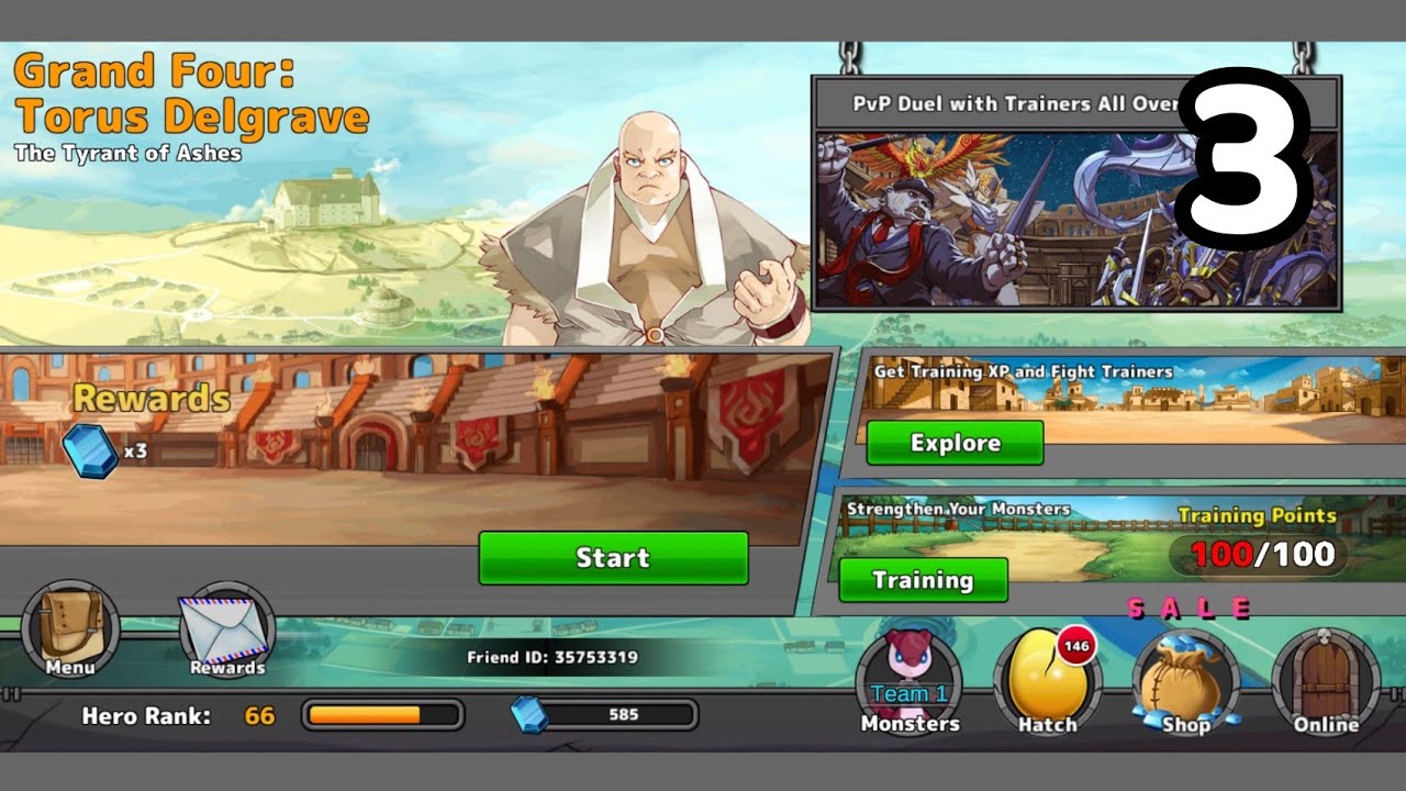 neo monster - Torus Delgrave [ Grand Four : 3 Battle ] - YouTube