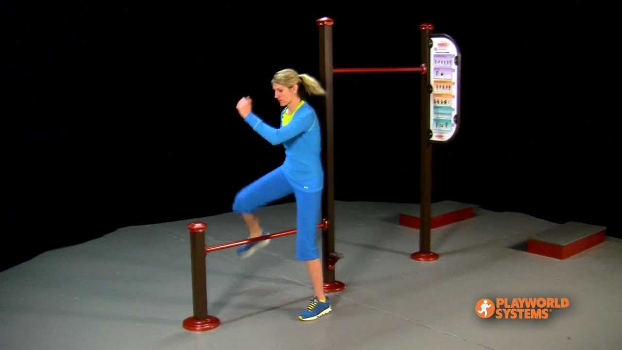 Pull Up & Low Hurdle - Lateral Step-Over Touch & Back - YouTube