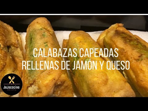 CALABAZAS CAPEADAS RELLENAS DE QUESO Y JAMÓN - YouTube