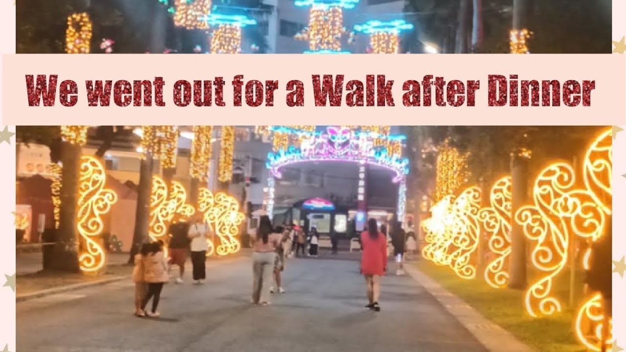 We went out for a Walk after Dinner #walk #walkforhealth #eveningwalk # ...