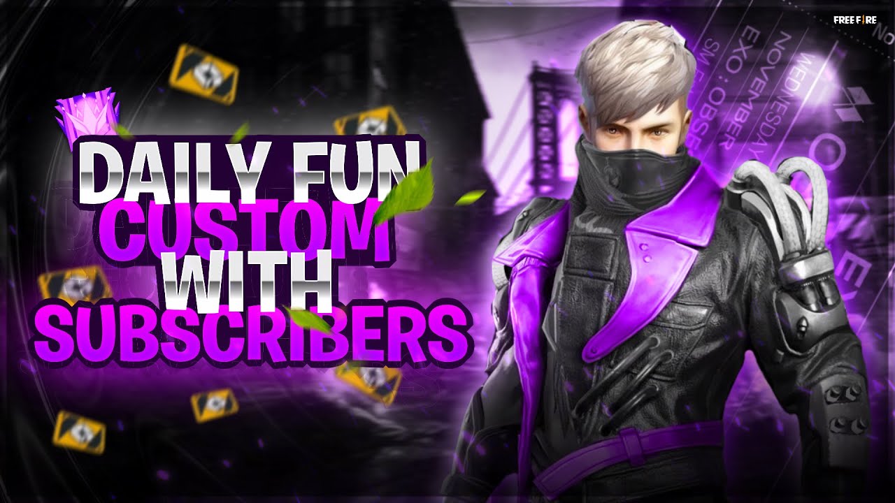 FF LIVE PLAYING FUN CUSTOM WITH SUBSCRIBERS 😉 - YouTube