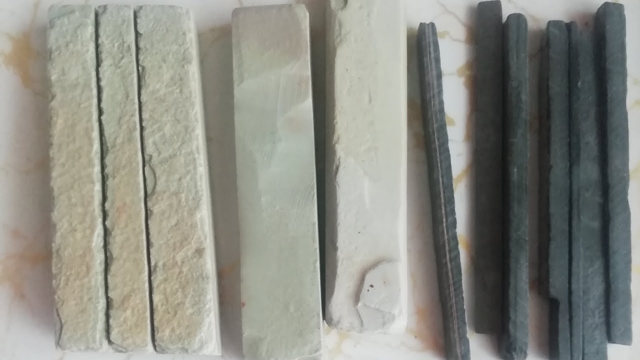 White KitKat + Slate Bar + Black Slate Pencil Cleaning Video || (Wet ...