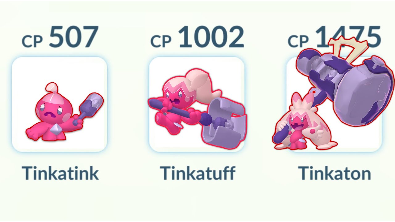 using (Tinkatink, Tinkatuff, Tinkaton) family in Pokemon GO. - YouTube