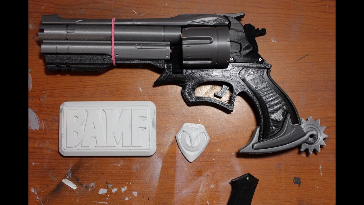 McCree Cosplay Kit - revolver and accessories WIP - YouTube