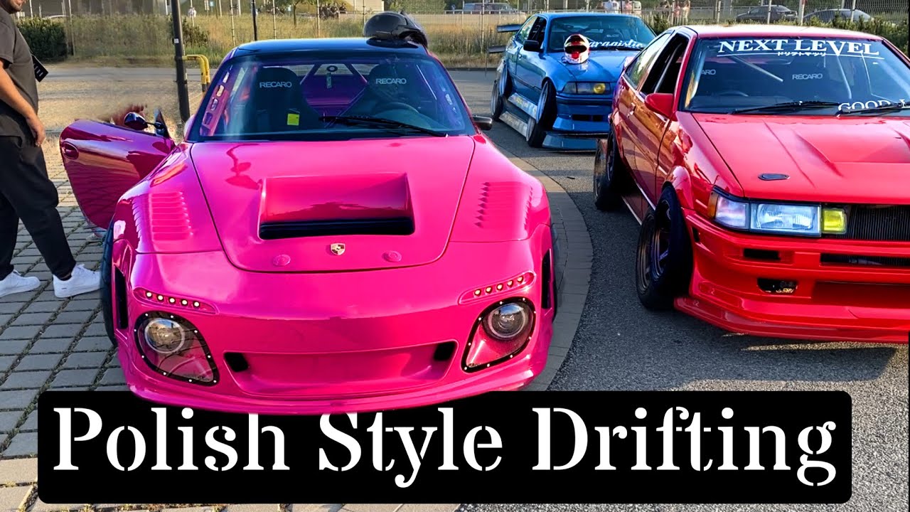 Drifting my Polish E36 for the first time with NIGHTRIDE and Jimmy ...