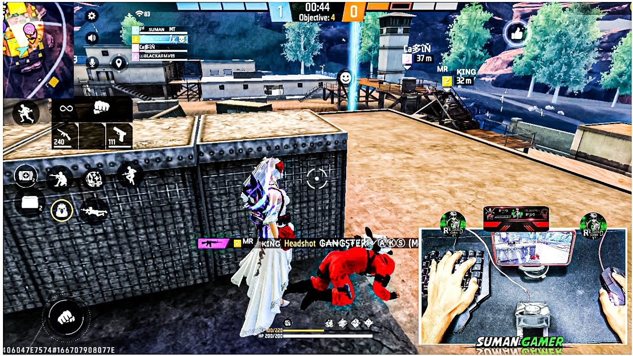 Mix pro Free Fire Highlight gameplay with keyboard mouse in mobile 📲 ...