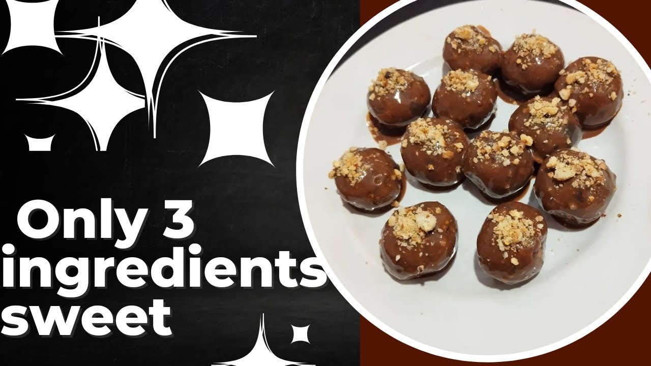 Only 3 ingredients sweet quick and easy sweet Recipe it taste amazing😍 ...