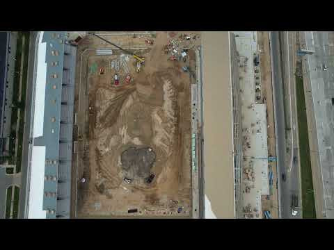 Aerial views show latest progress on Michigan’s new pro soccer stadium