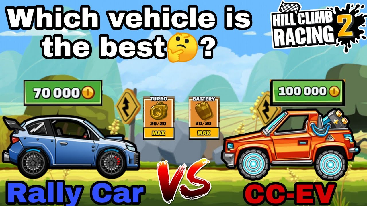 Hill Climb Racing 2 Rally Car VS CC-EV🔥 Which vehicle is the Best🤔 ...