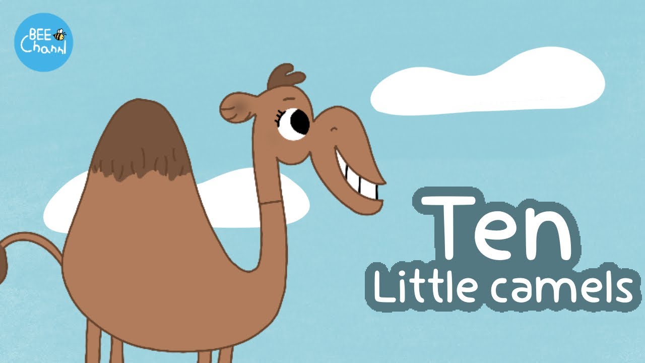 انشودة العشرة جمال مع قراءة الكلمات | Ten little camels | we can 1 ...