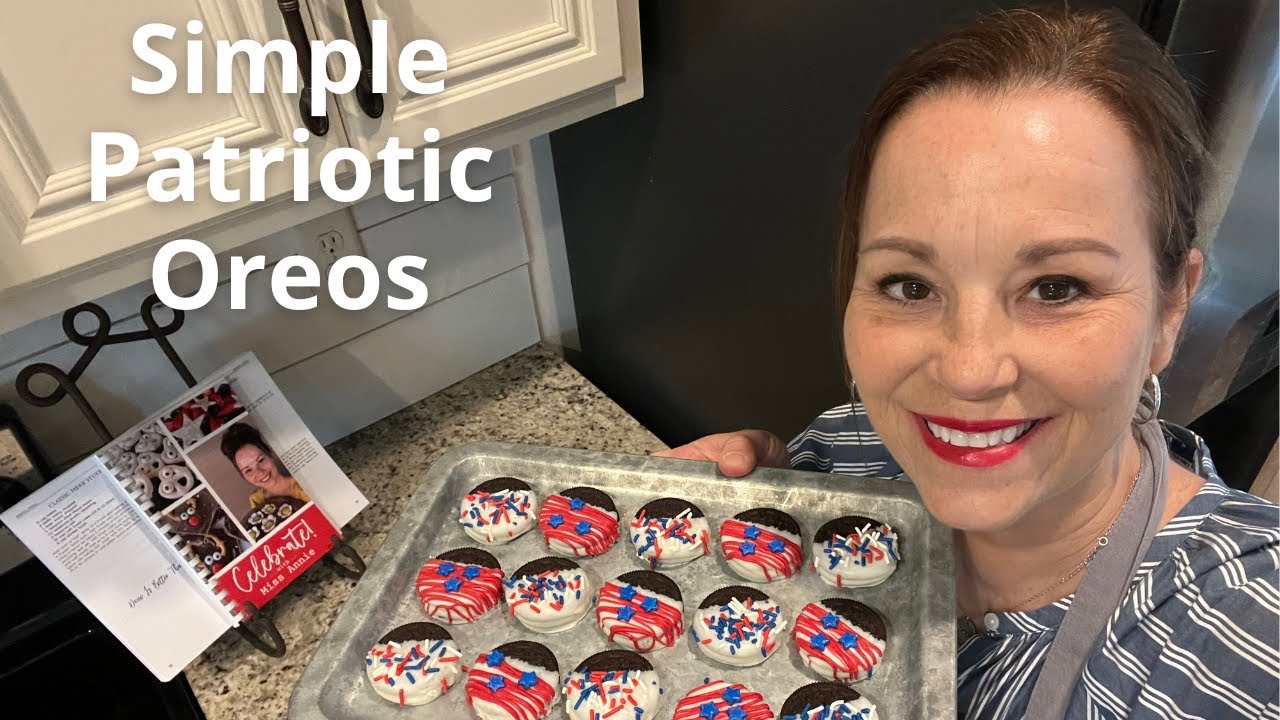 Simple Patriotic Oreos | Easy dessert to make for Memorial Day | What ...