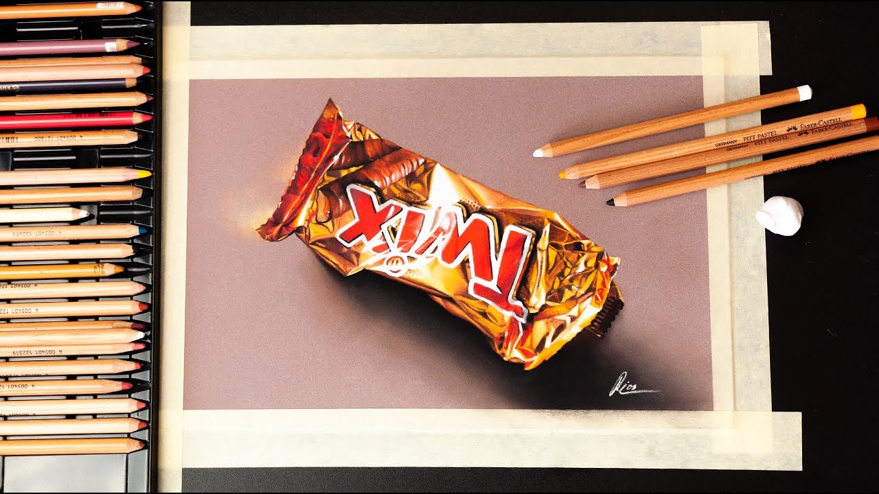 Pastel Painting Demo [Real-Time Video] - TWIX (9:40h) - YouTube