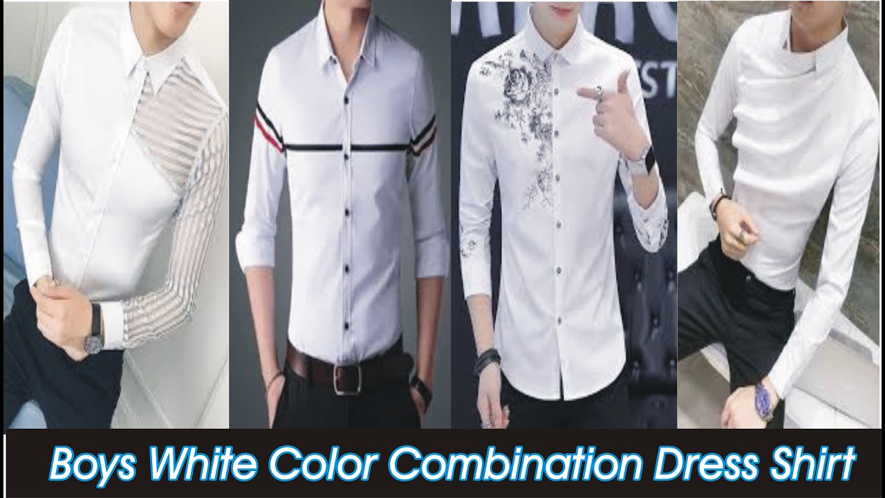 Boys White Color Combination Dress Shirt Design || New 2020 Summer ...