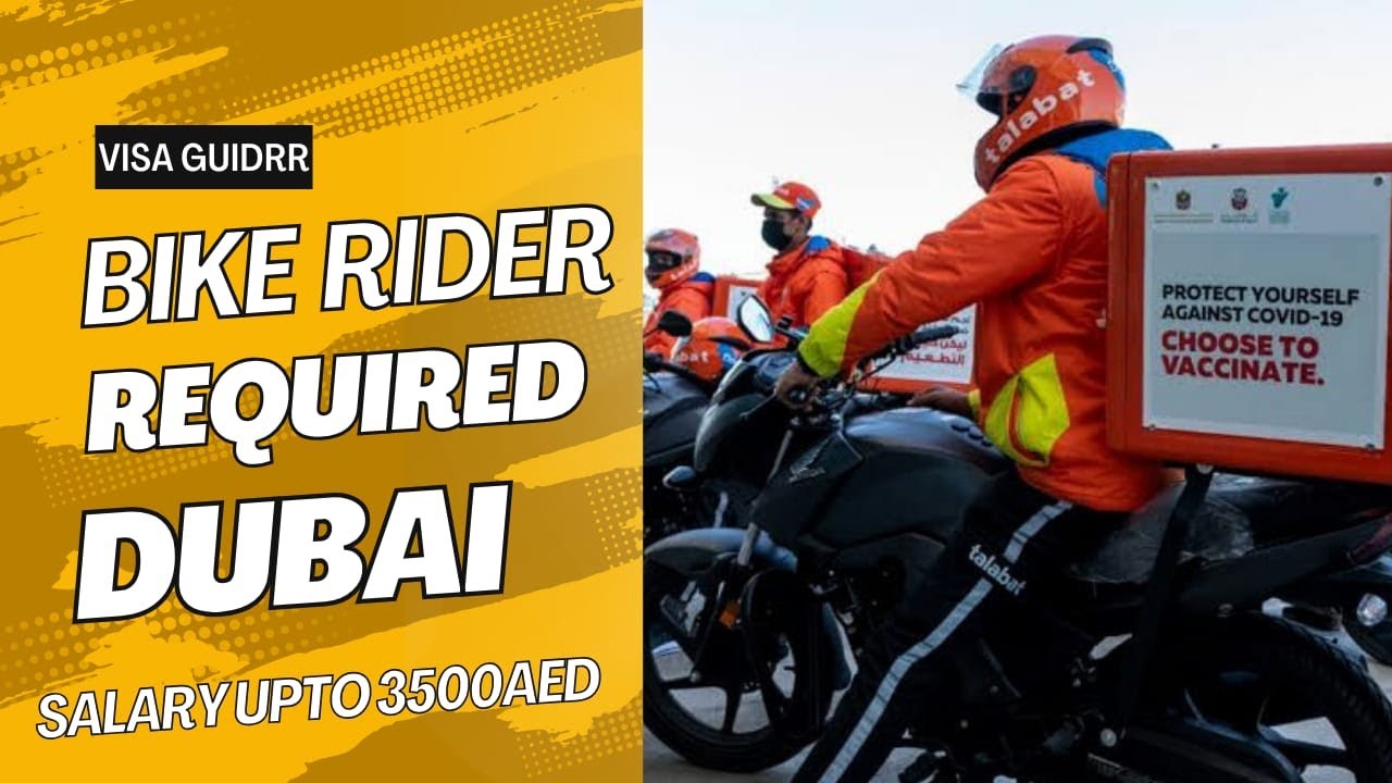 Bike Rider required in Dubai | Delivery Rider Required in Dubai ...