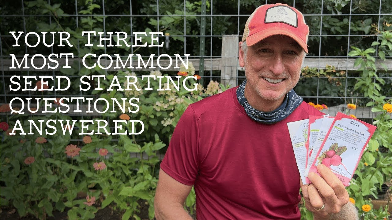 Your Three Most Common Seed Starting Questions Answered - YouTube