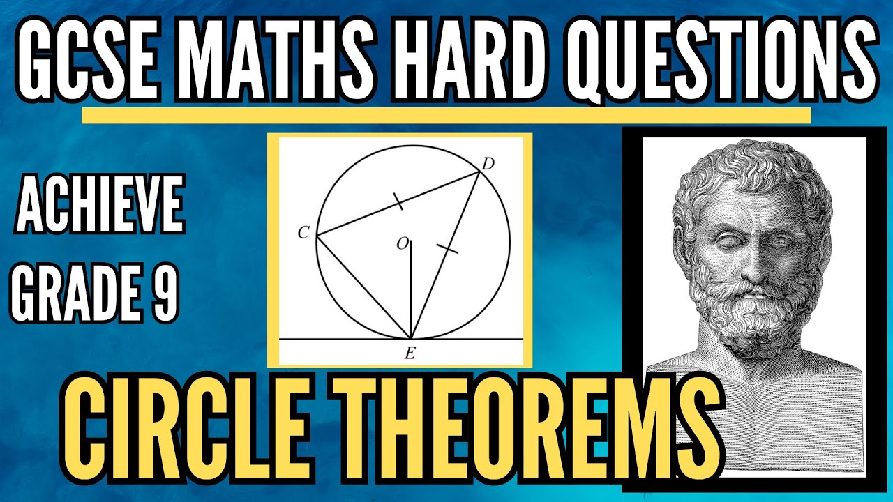 GCSE MATHS CIRCLE THEOREMS TOUGH QUESTION! - YouTube