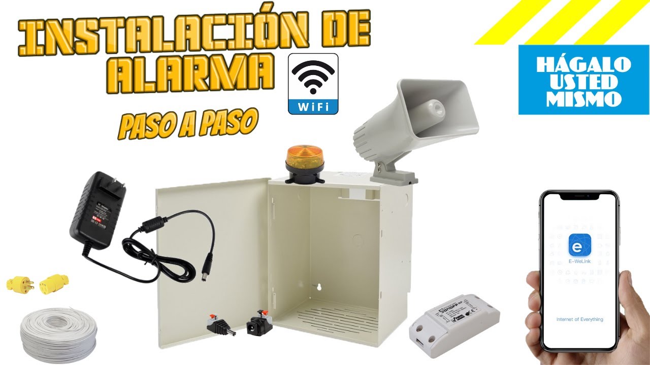 📢 Cómo INSTALAR ALARMA CASERA VECINAL con SONOFF, ESTROBO y BOTÓN de PÁNICO PASO a PASO WIFI APP ...