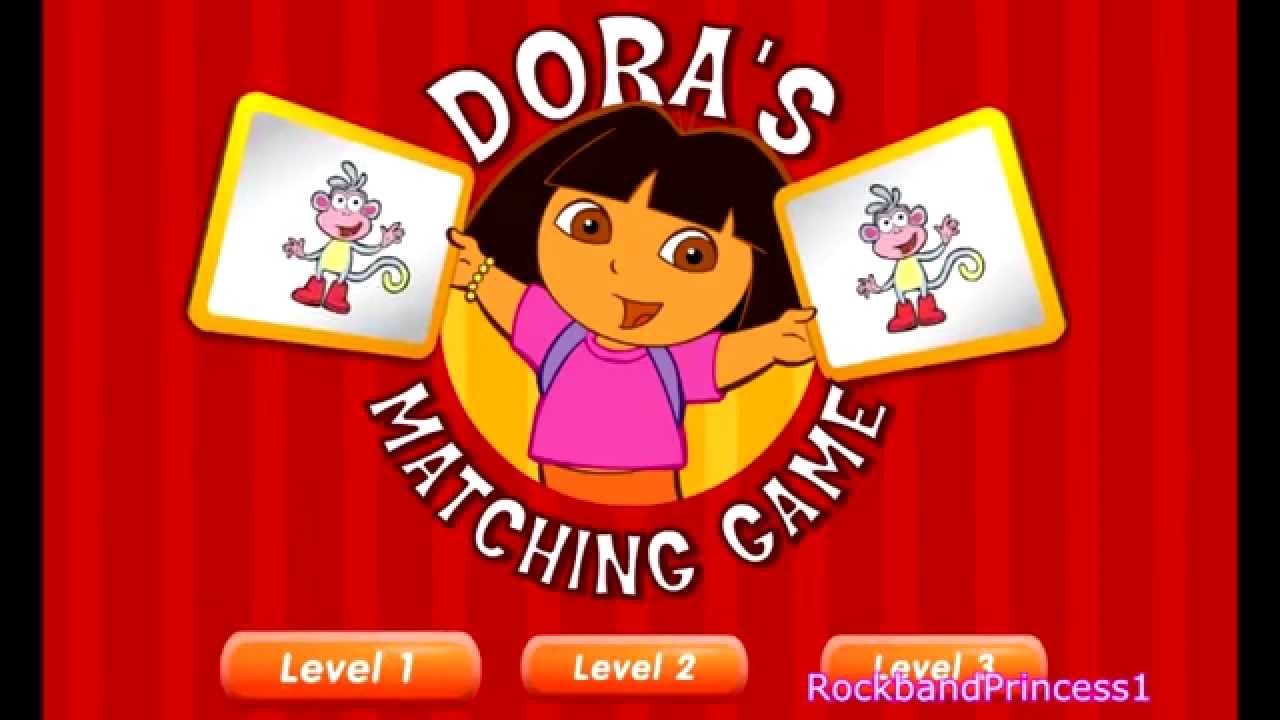 Dora The Explorer - Card Matching - Dora Games - YouTube
