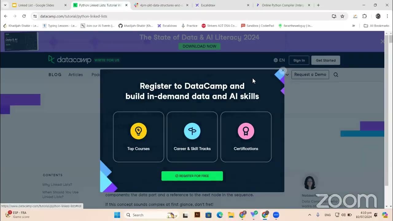 4PM PKT Data Structures and Algorithms for Absolute Beginners | week 3 | day 3 - YouTube