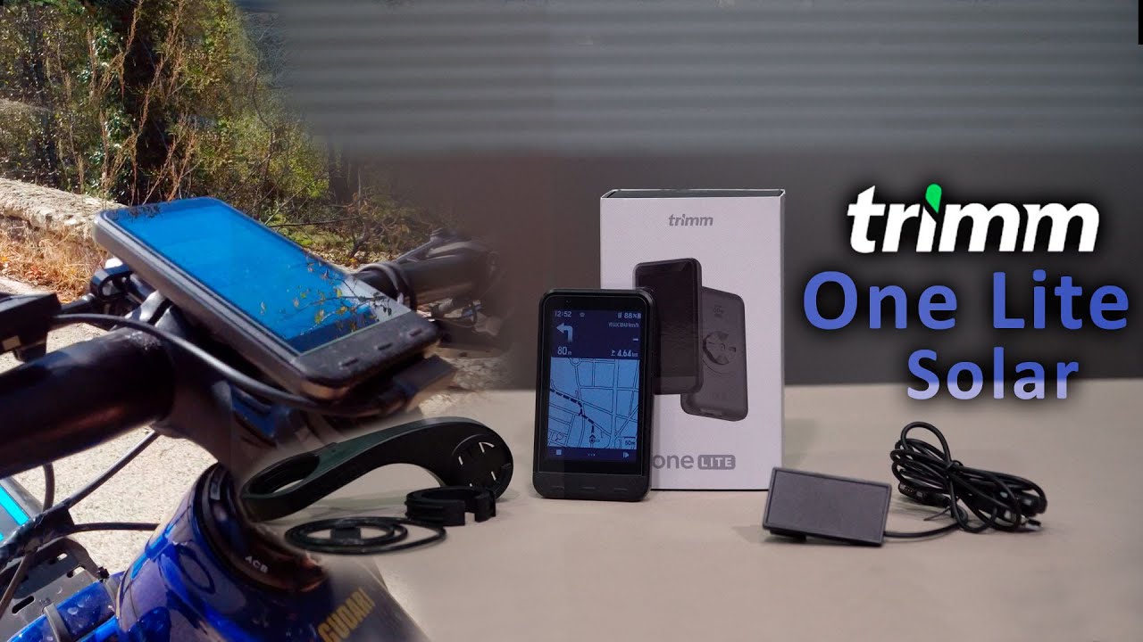 Ciclocomputador Gps Trimm One Lite Solar con dispositivo fotovoltaico ...