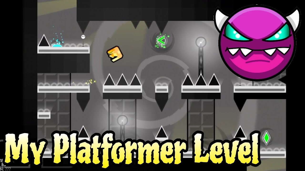 My Platformer Level 100% (Medium Demon) - Geometry Dash 2.2 - YouTube