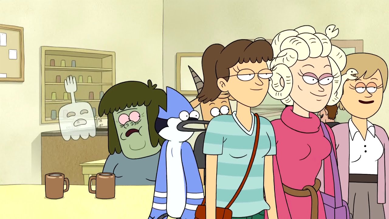 Regular Show - Mordecai Gets Snake Girls Number - YouTube