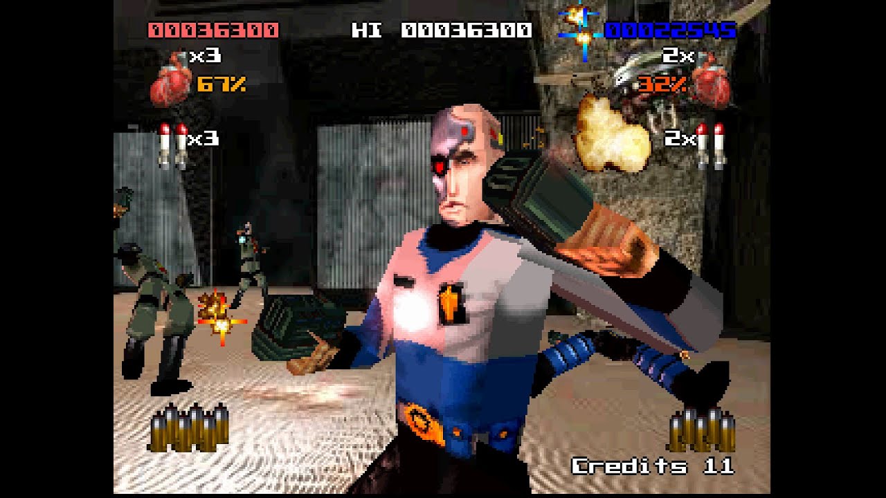 Judge Dredd arcade 2 player - YouTube