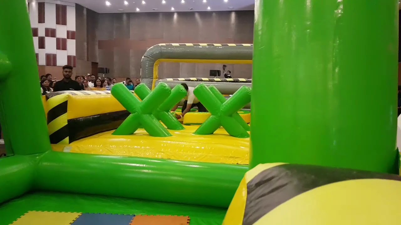 Team building obstacle course for kids and adults - YouTube