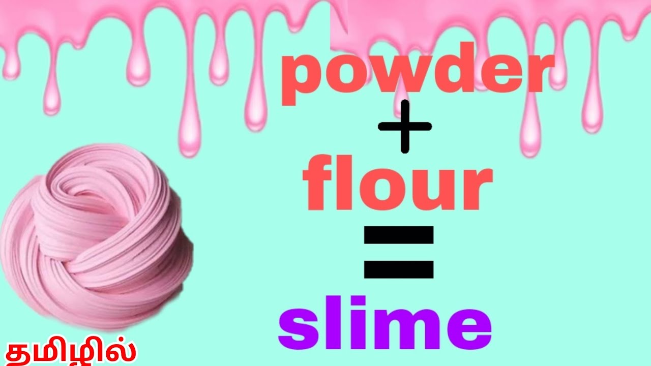 How to make slime with flour/powder slime/flour slime/testing no glue ...