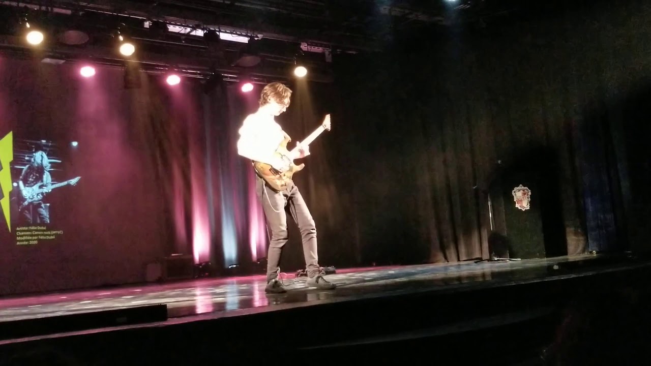 Canon rock par Félix Dubé Secondaire en spectacle 2020 - YouTube