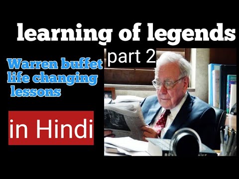 Warren buffet life changing lessons in Hindi | learning of legends ...
