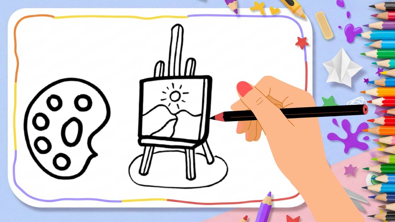 How to draw printing bord | Let's Draw a Cute printing bord – Easy Art ...