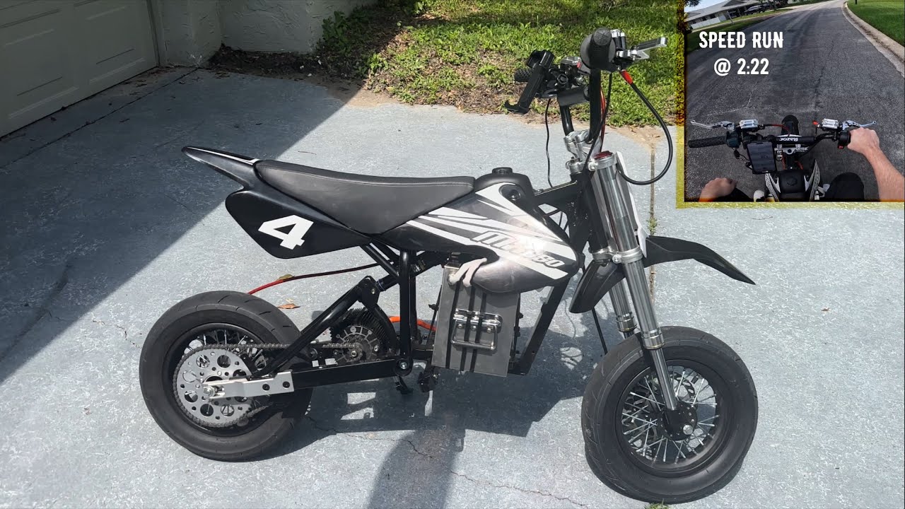 E&C EXTREME Razor MX15.33kw -Speed Run On 10/61; TruMoto Noisy Cricket ...